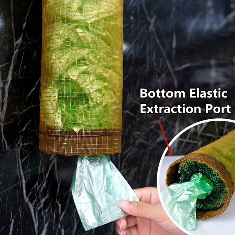 Kitchen Mesh Garbage Bag Sorter Kitchen Garbage Bag Storage Plastic ...