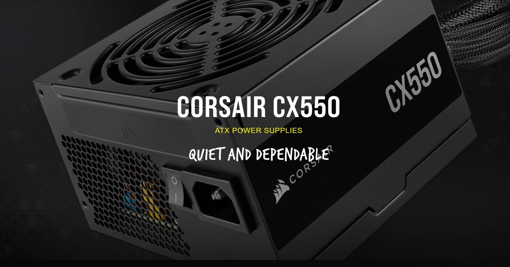 Corsair PSU 550 Watts Power Supply Unit 80+ Bronze Non-Modular CX550 ...