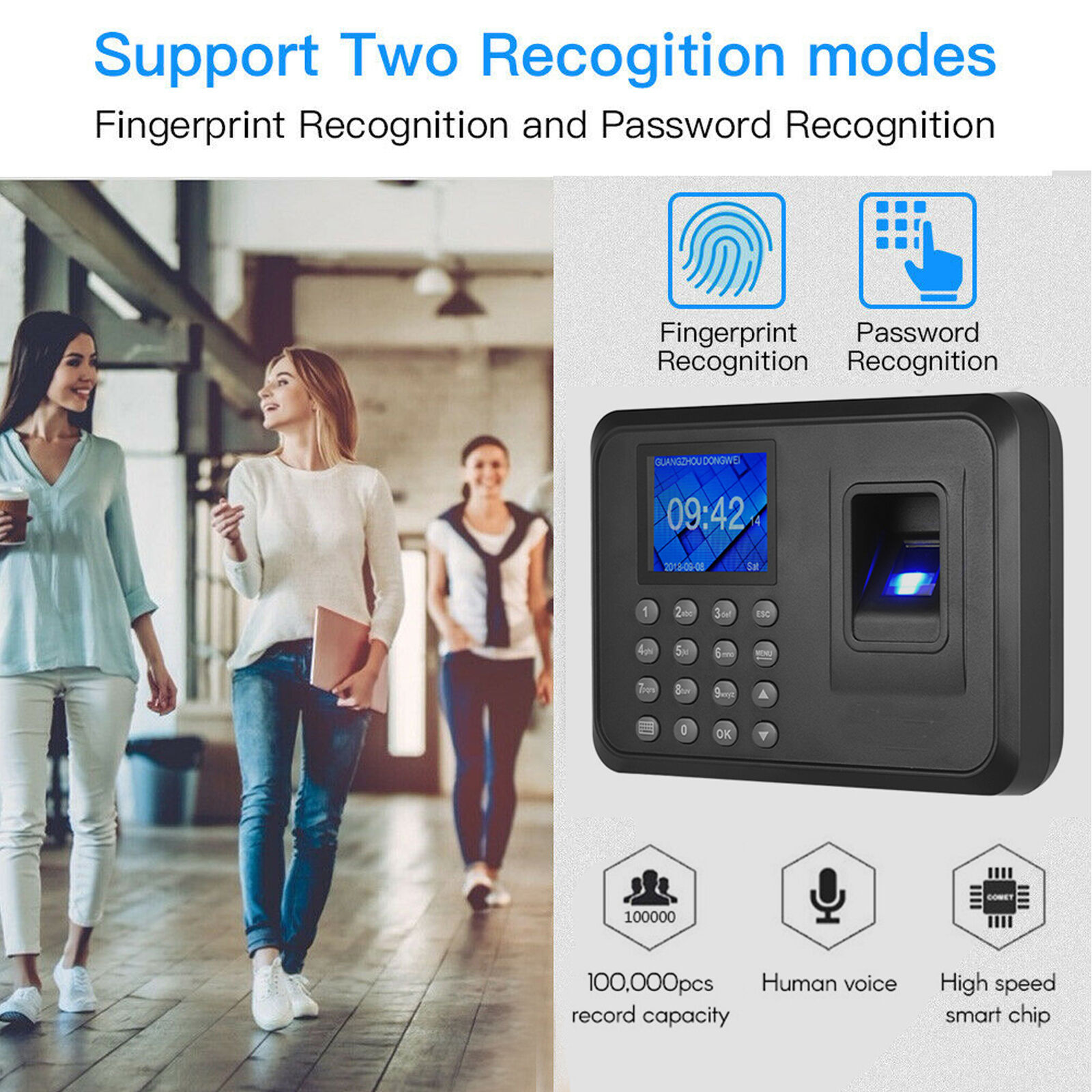 LogicOwl OJ-F01 FP Attendance Biometric Time Logger with Fingerprint ...