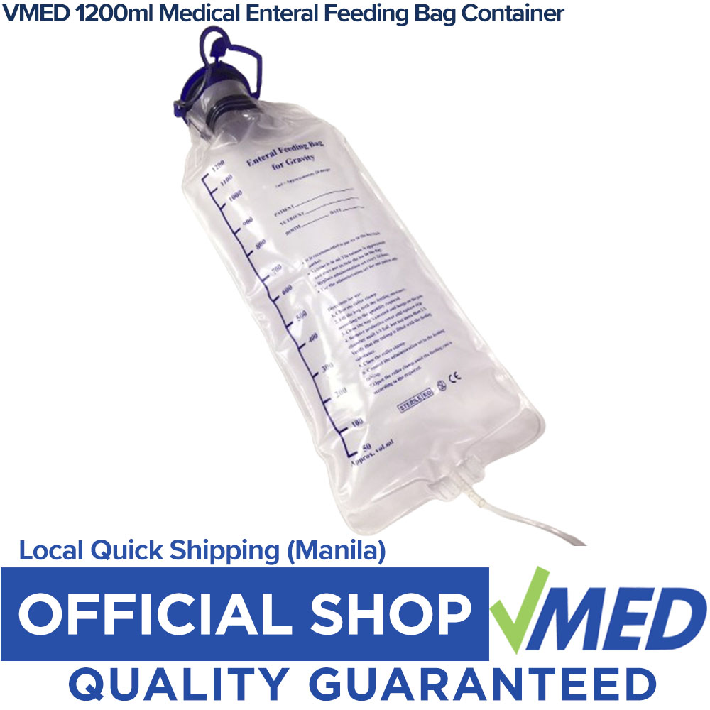 VMED 1200ml Medical Enteral Feeding Bag Container | Shopee Philippines
