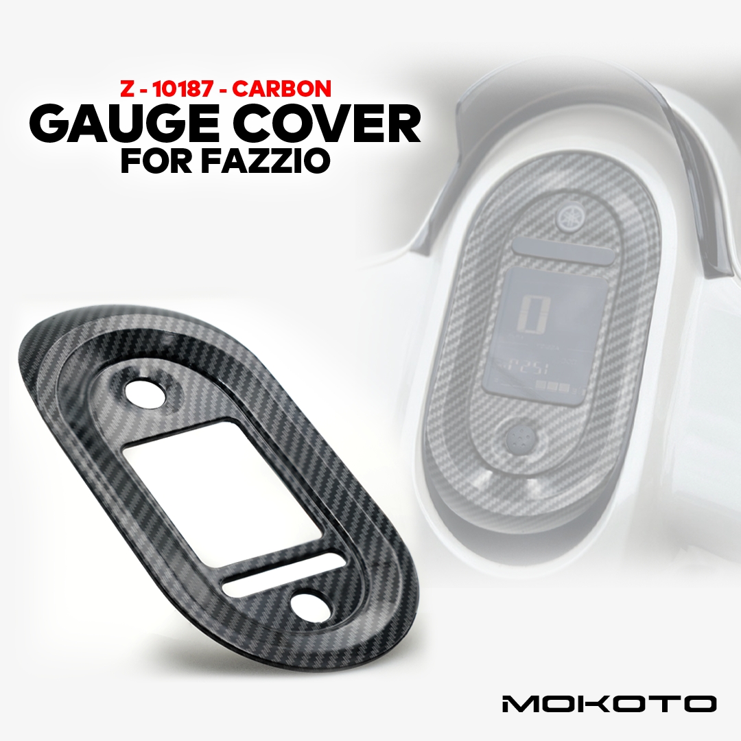 MOKOTO YAMAHA MIO FAZZIO GAUGE PANEL COVER Z-10187 CARBON / Z-10188 ...