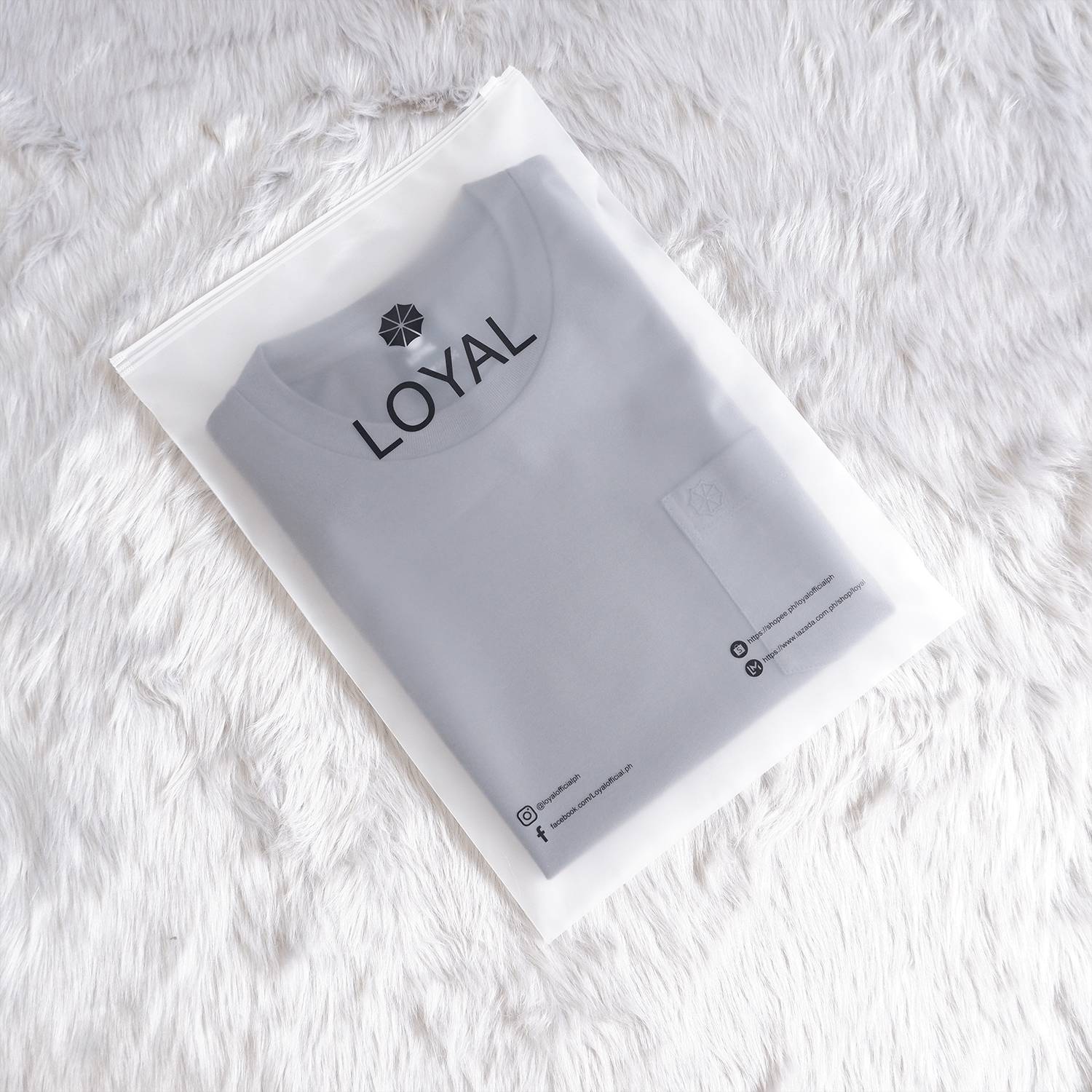 LOYAL Men's V2 Premium Pocket Tee with Monochrome Logo in Black ...