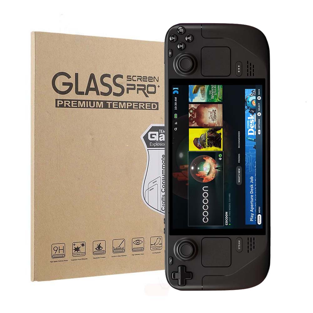 Glass Screen Pro Premium Tempered Glass Protector for Steam Deck OLED ...