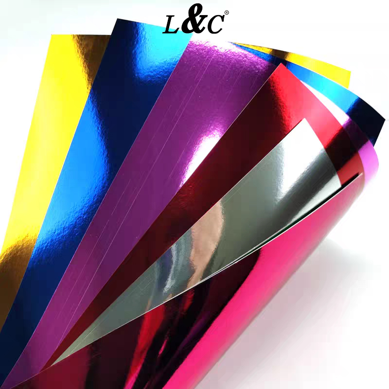 L&C 10pcs 250gsm Glitter and Shiny Metallic Mirror Cardstock Board DIY ...