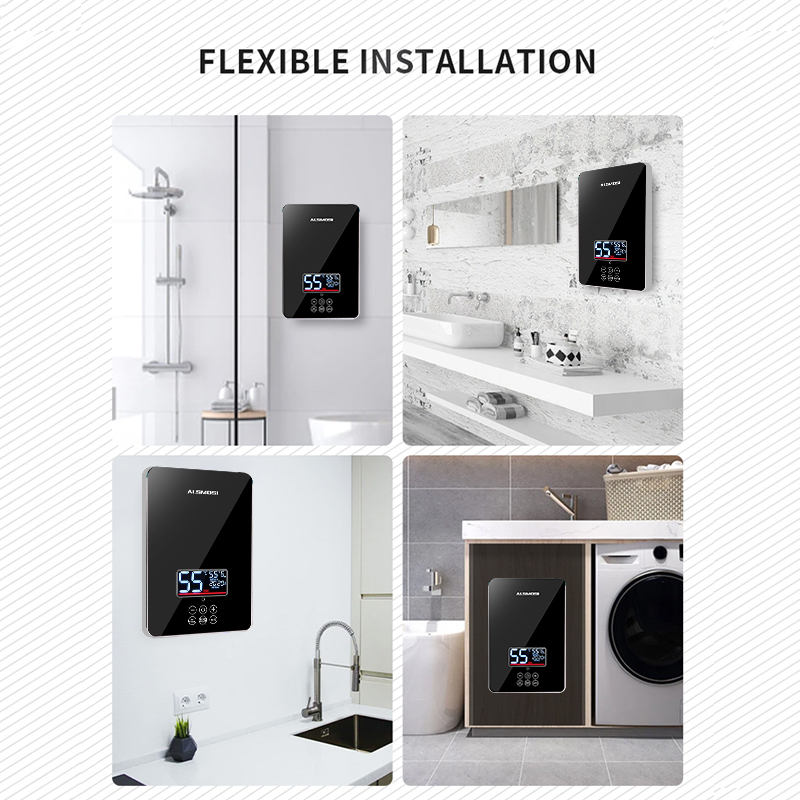 Water Heater Set 6000W Home Multi Point Shower heater 3 Seconds Quick ...