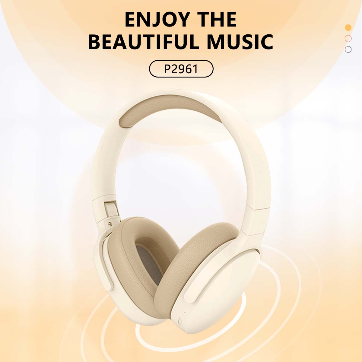 MKEPS P2961 Bluetooth Headphones Wireless Headphone Noise Cancelling ...