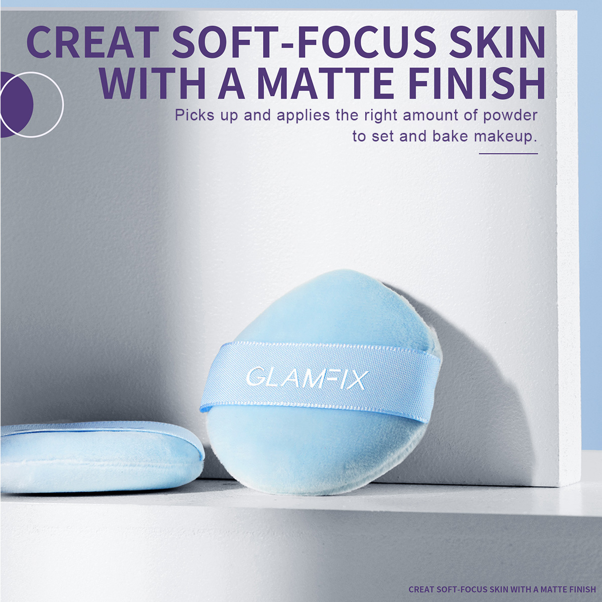 GLAMFIX Flawless Loose Powder Puff | Airbrush Finish | Make-up Tools ...