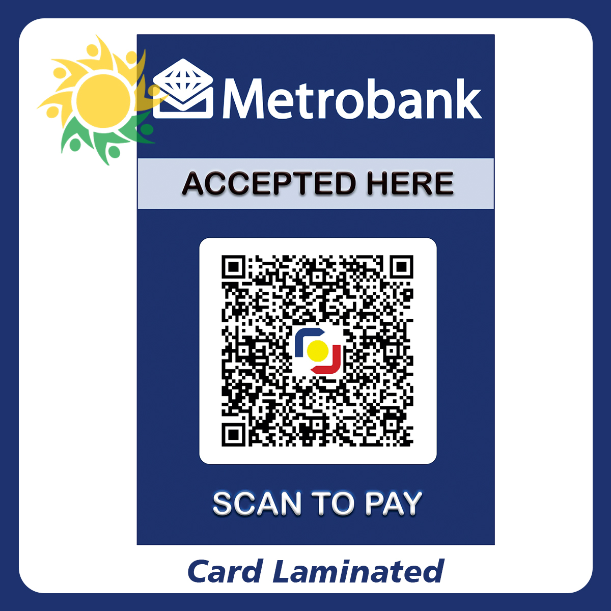 Metrobank online QR code signage 5R 3.5x5" - Send your details tru msg ...