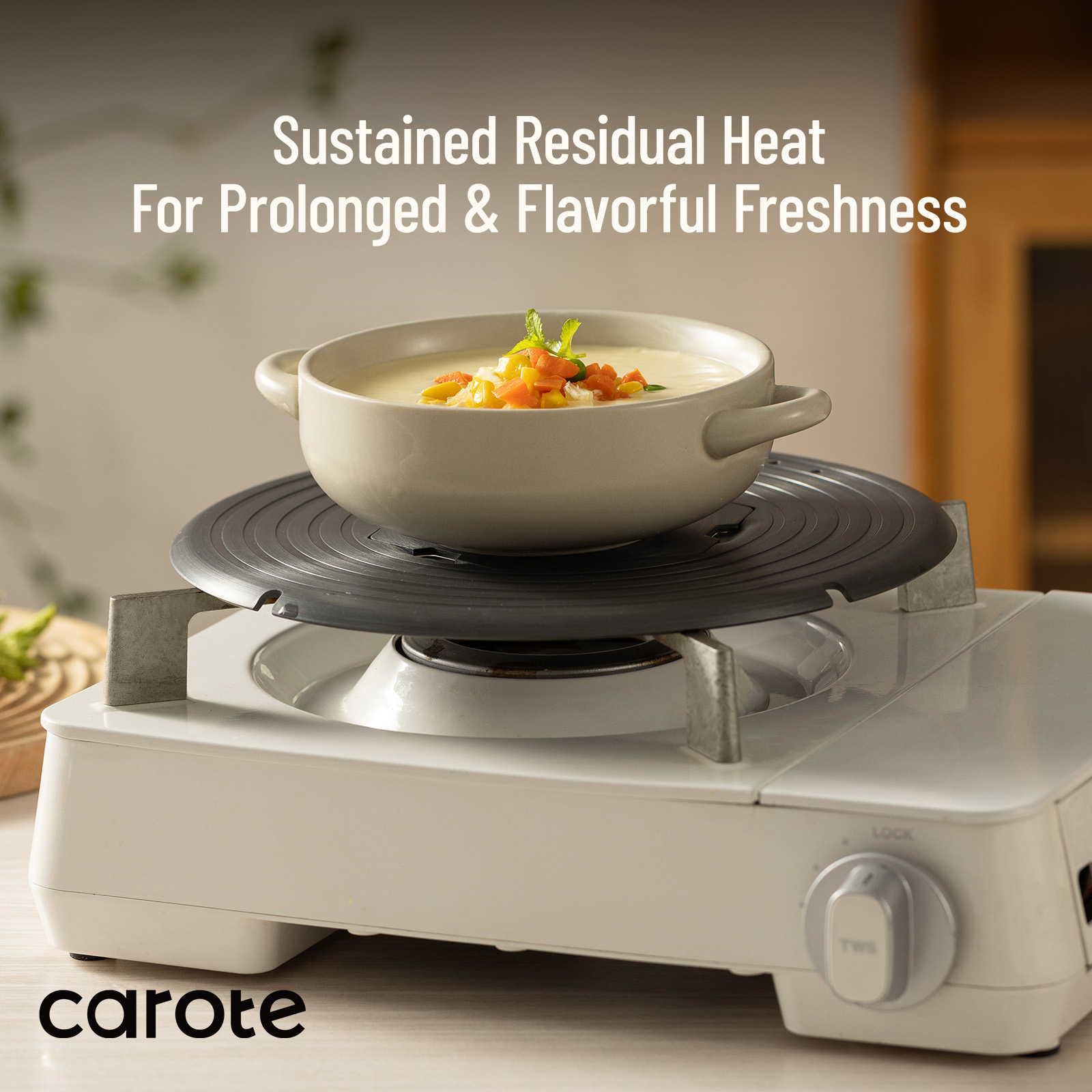 CAROTE heat transfer plate kitchen gas stove gas stove anti-burn black ...