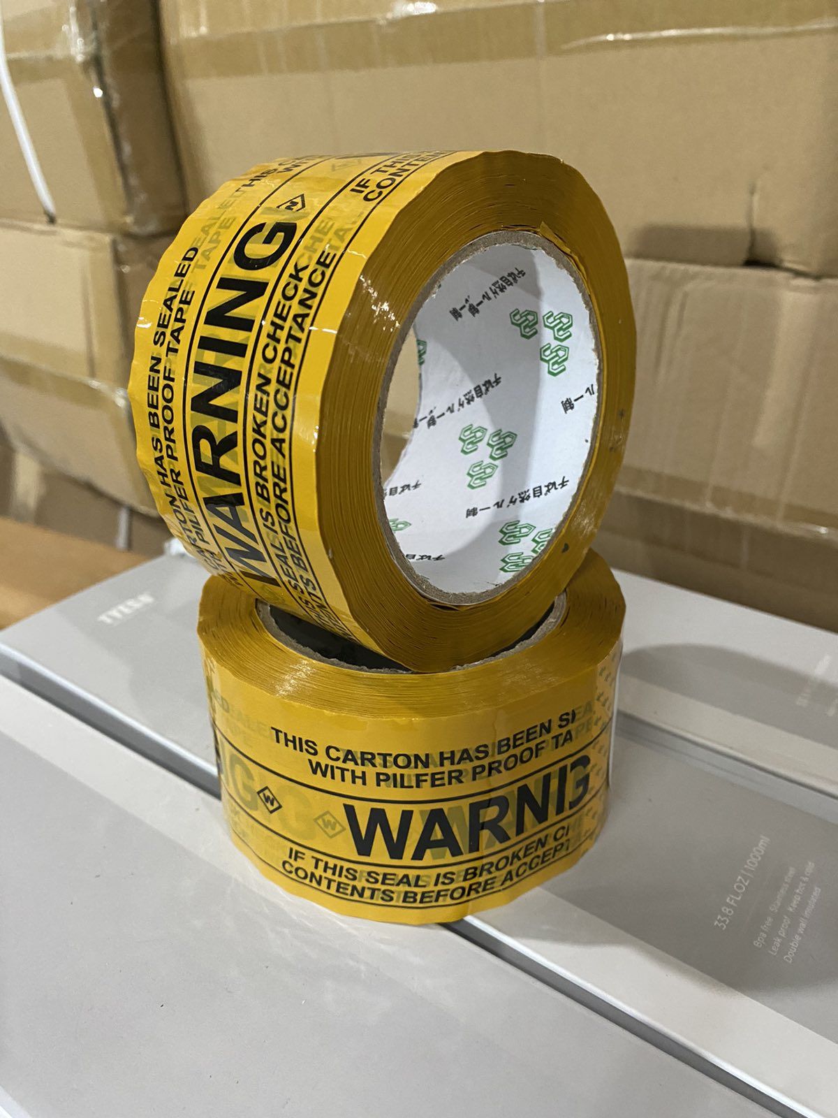 WARNING Packaging Tape 100mtrs Fragile Strong Hold Self-adhesive 6cm ...