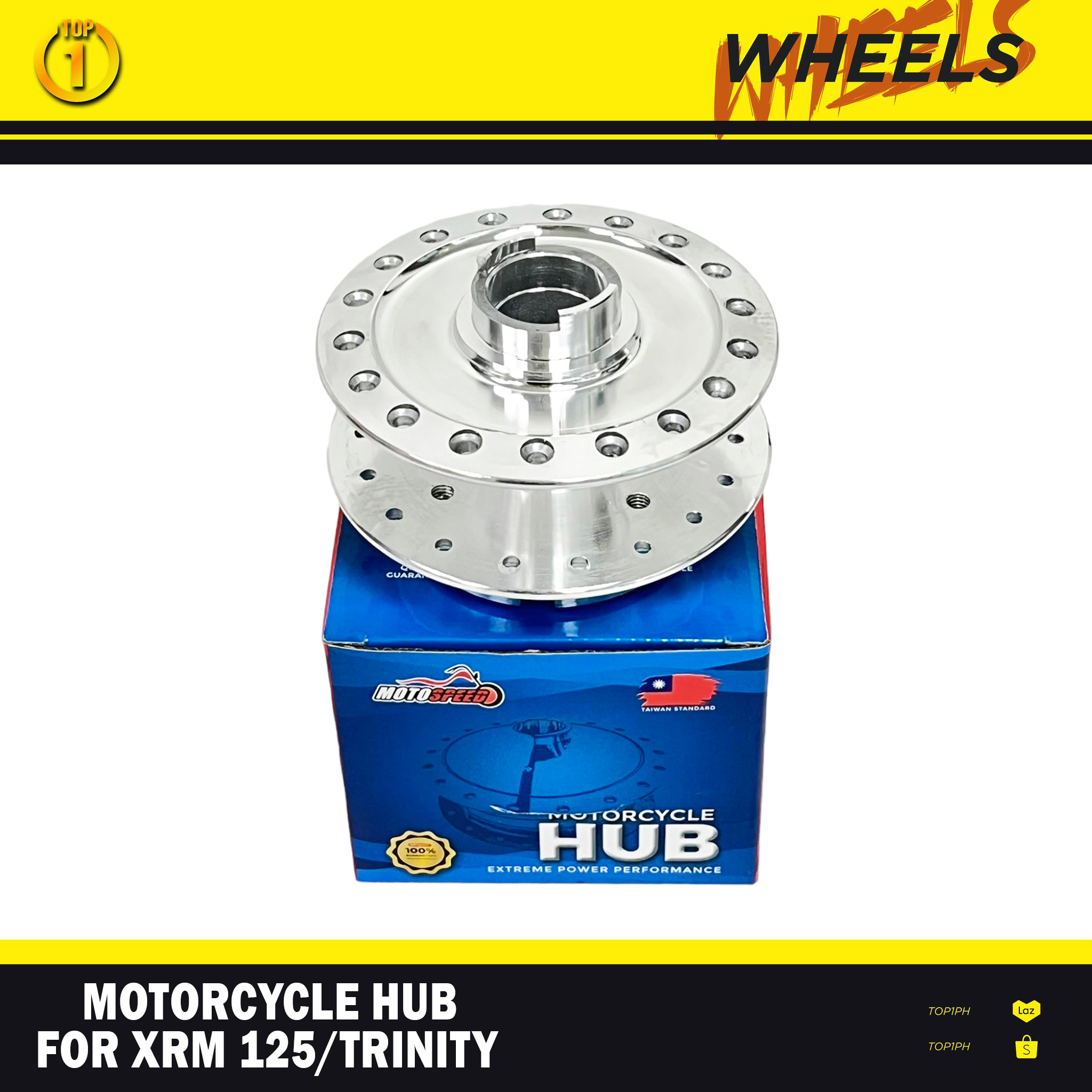 1 PC FULL CNC FRONT HUB FOR HONDA XRM 125 TRINITY MOTORCYCLE ( FLAT ...
