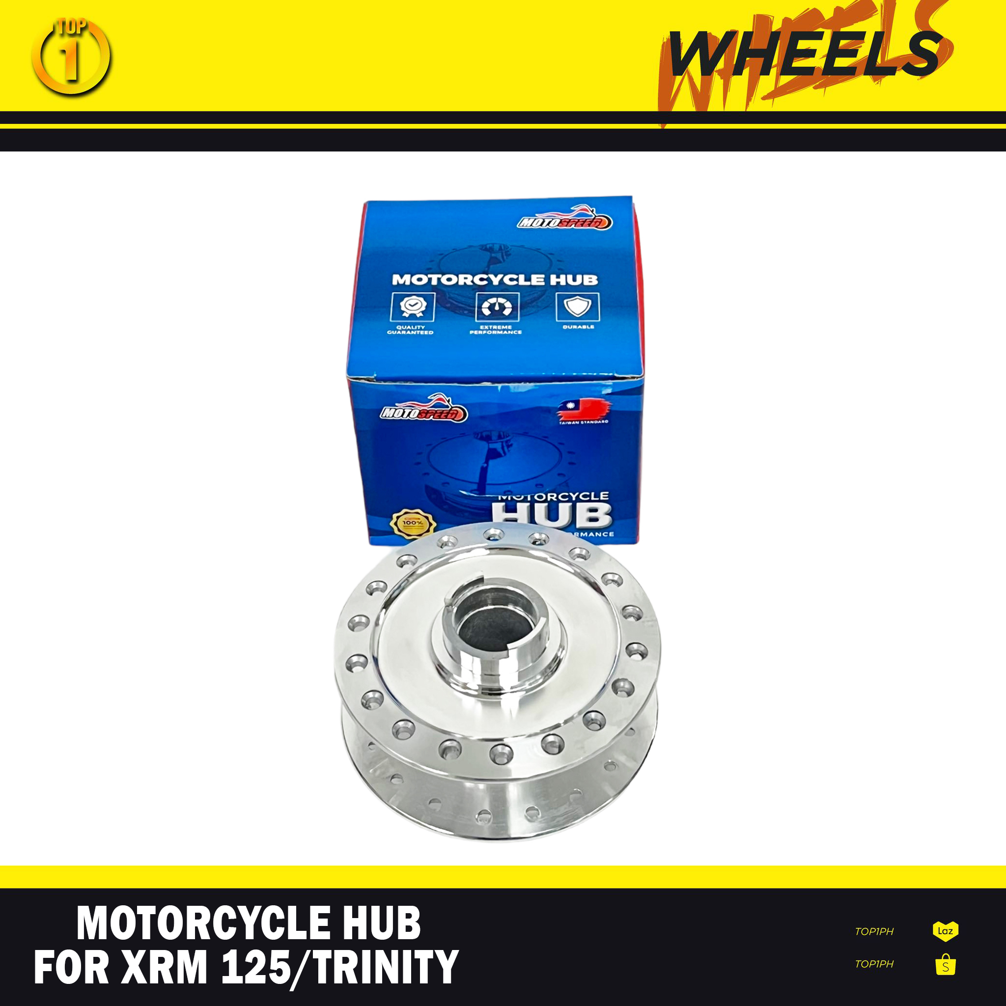 1 PC FULL CNC FRONT HUB FOR HONDA XRM 125 TRINITY MOTORCYCLE ( FLAT ...