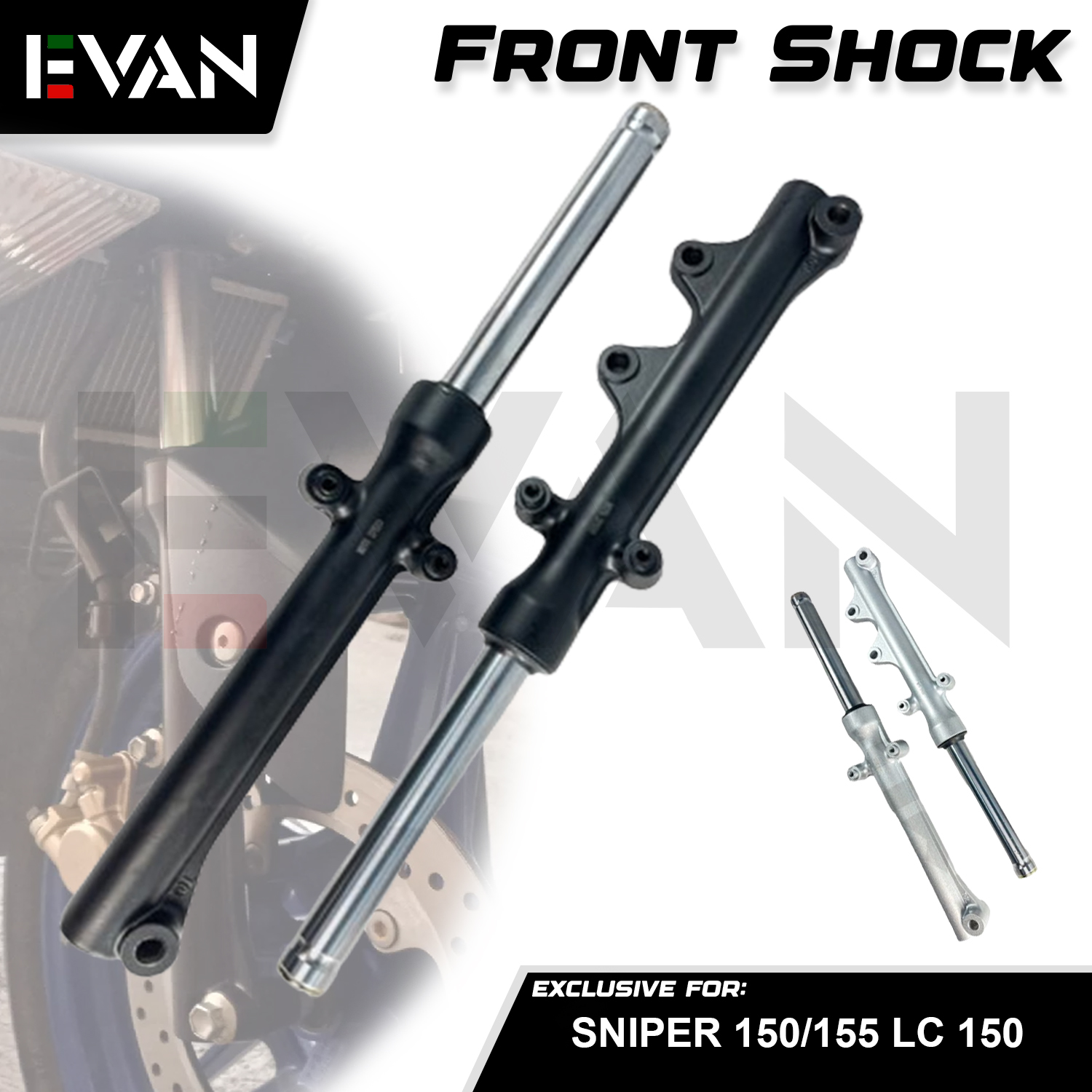 EVAN.PH Sniper 150/155 Lc 150 Front Shock Ordinary Stock Assembly ...