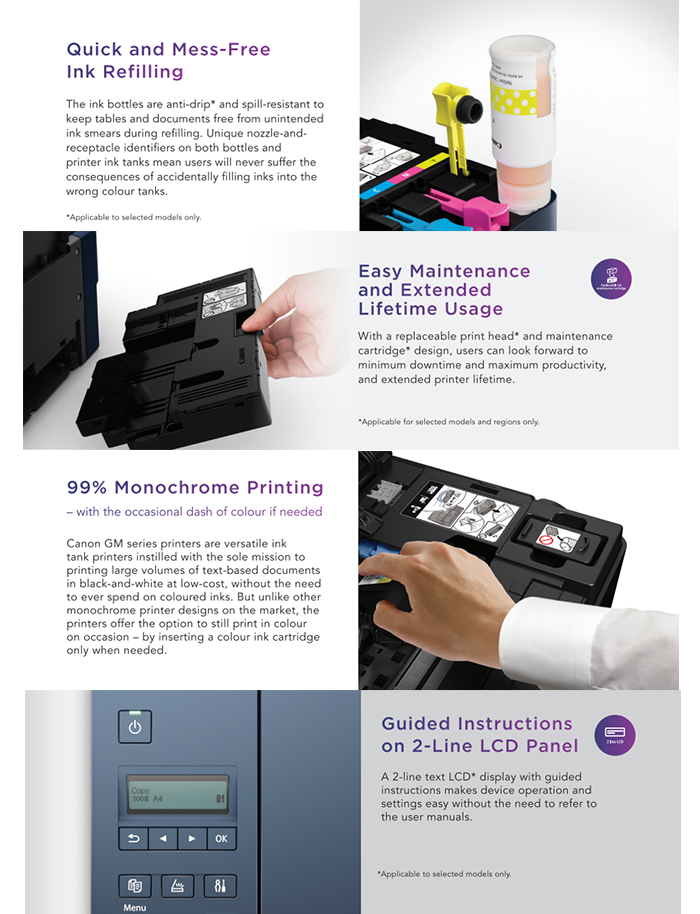 Canon PIXMA G2730 Refillable Ink Tank 3-in-1 Printer | Free 1 Set of GI ...