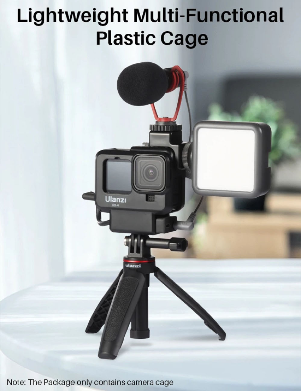 ULANZI G9-4 Protective Expansion Housing Vlog Frame Cage for GoPro Hero 12, 11, 10, 9 Action ...