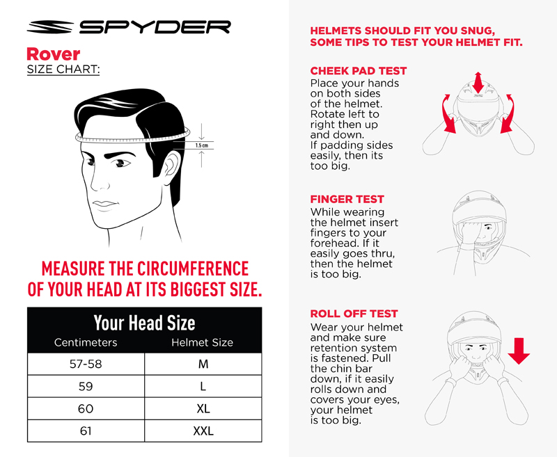 Spyder Rover GD S1 - ZENITH Modular Helmet with Dual Visor (Free Clear ...