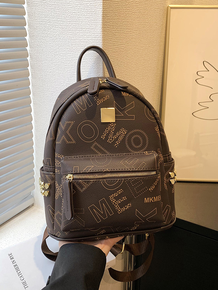 Fashion casual backpack, simple and versatile student backpack, travel ...