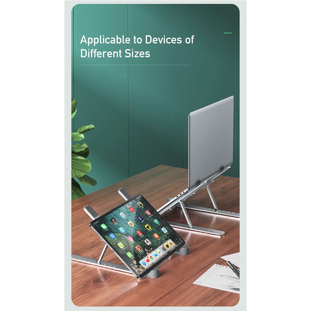 Awei X26 Foldable Multi-function Aluminum Laptop Tablet Stand Portable ...