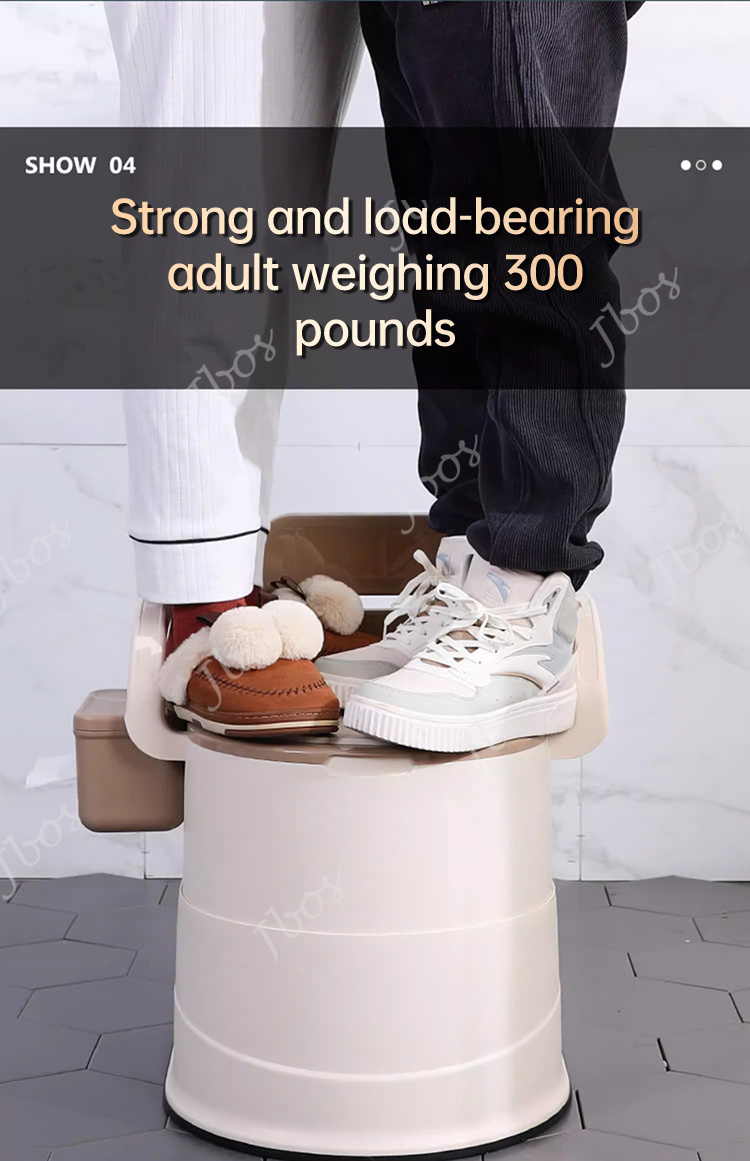 Jbos 【with armrest】Toilet Inner Bucket handrail adult pregnant deformed ...