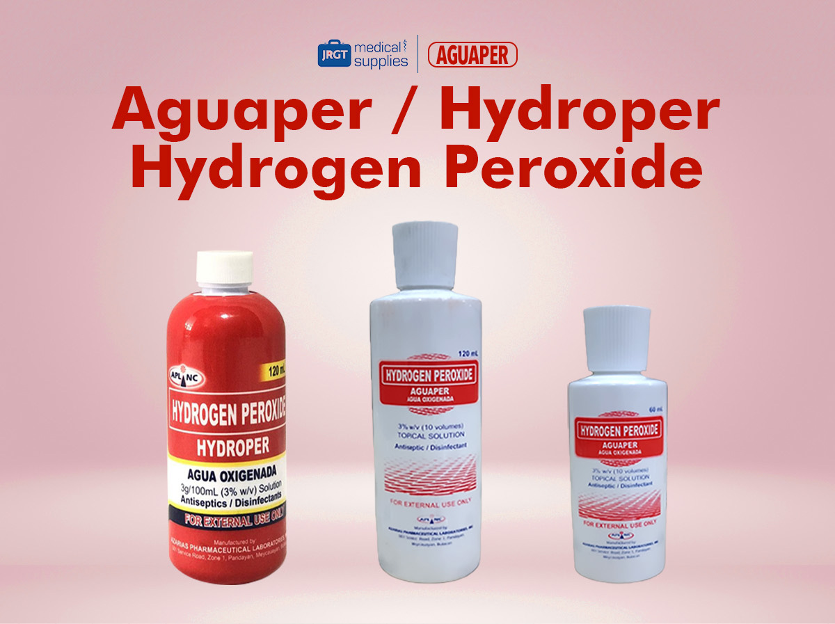 Aguaper Hydroper Hydrogen Peroxide 3% (30ml/60ml/120ml) | First Aid ...