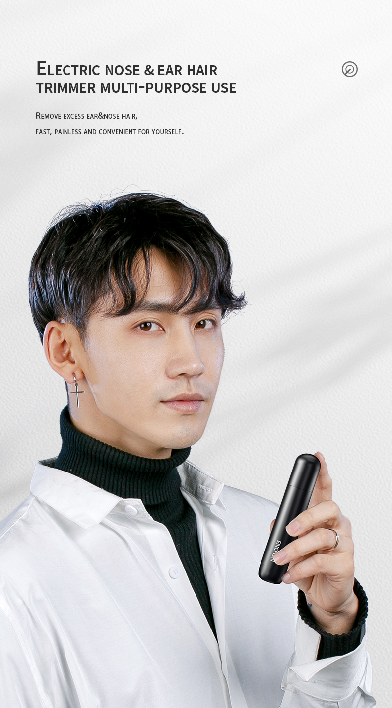 ENCHEN Mini Electric Nose Hair Trimmer EN005 Nose Hair Clipper Dual ...