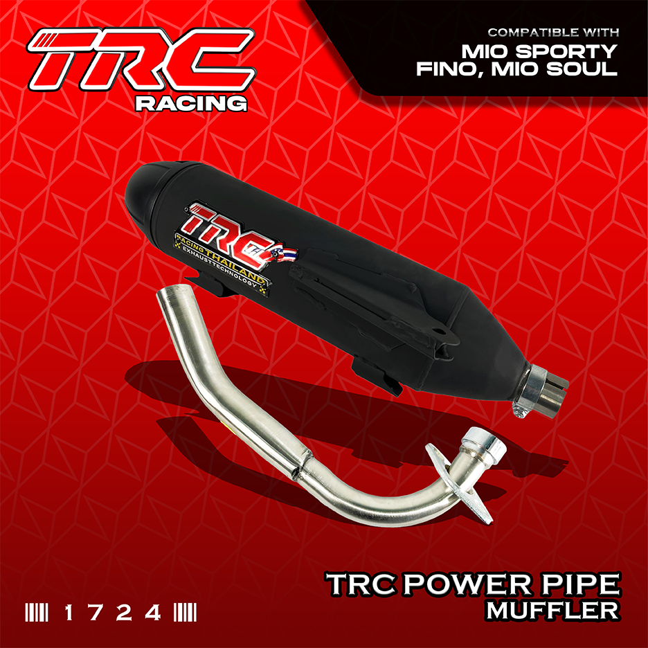 TRC Racing Power Pipe Mio Sporty Mio 1 Amore Fino Muffler Exhaust with ...