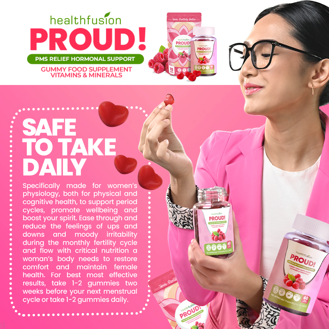 PROUD! Bye PMS Hormonal Support, PMS Relief, PCOS Regulation Gummy Food ...