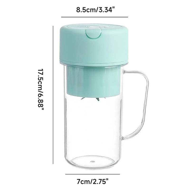 LYX Summer Fruit Smoothie Juice Blender Carry a Mini Juicer Vegetable ...