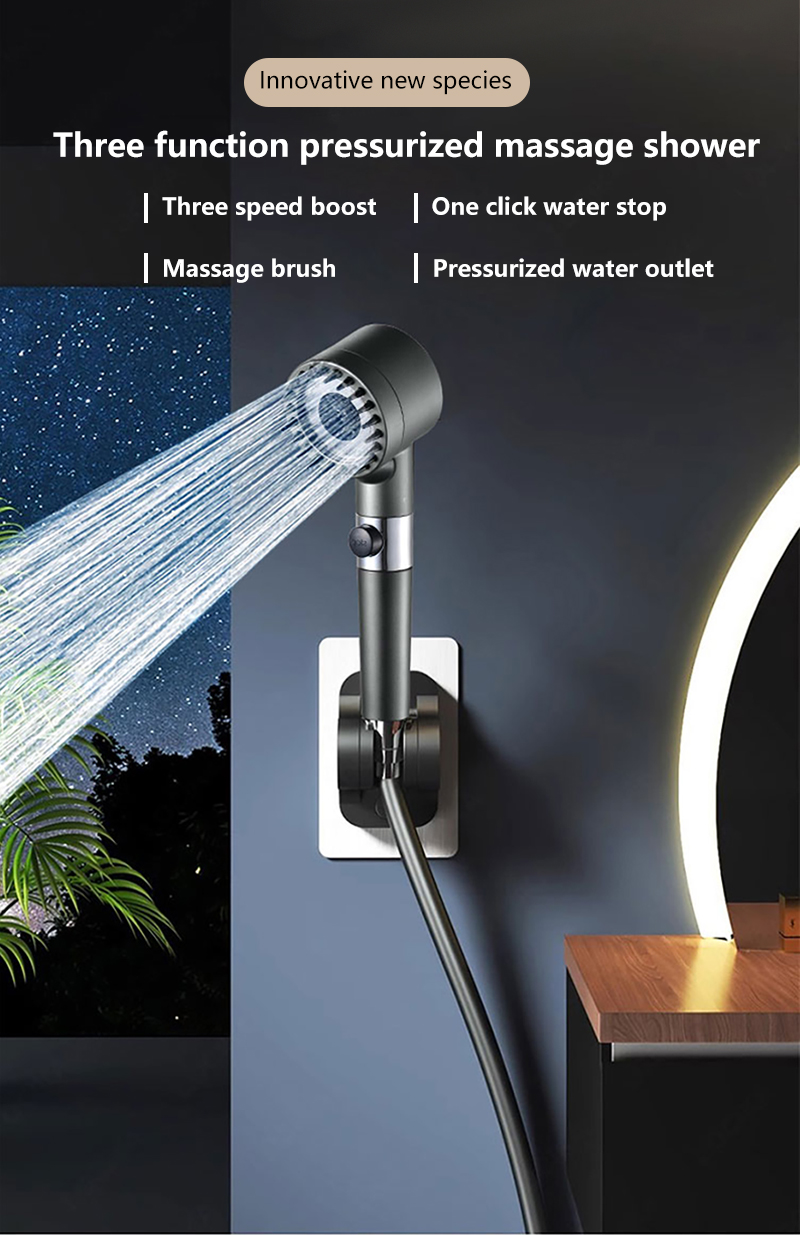 MANUYAMA Shower head Pressurized nozzle comes with filter High pressure ...