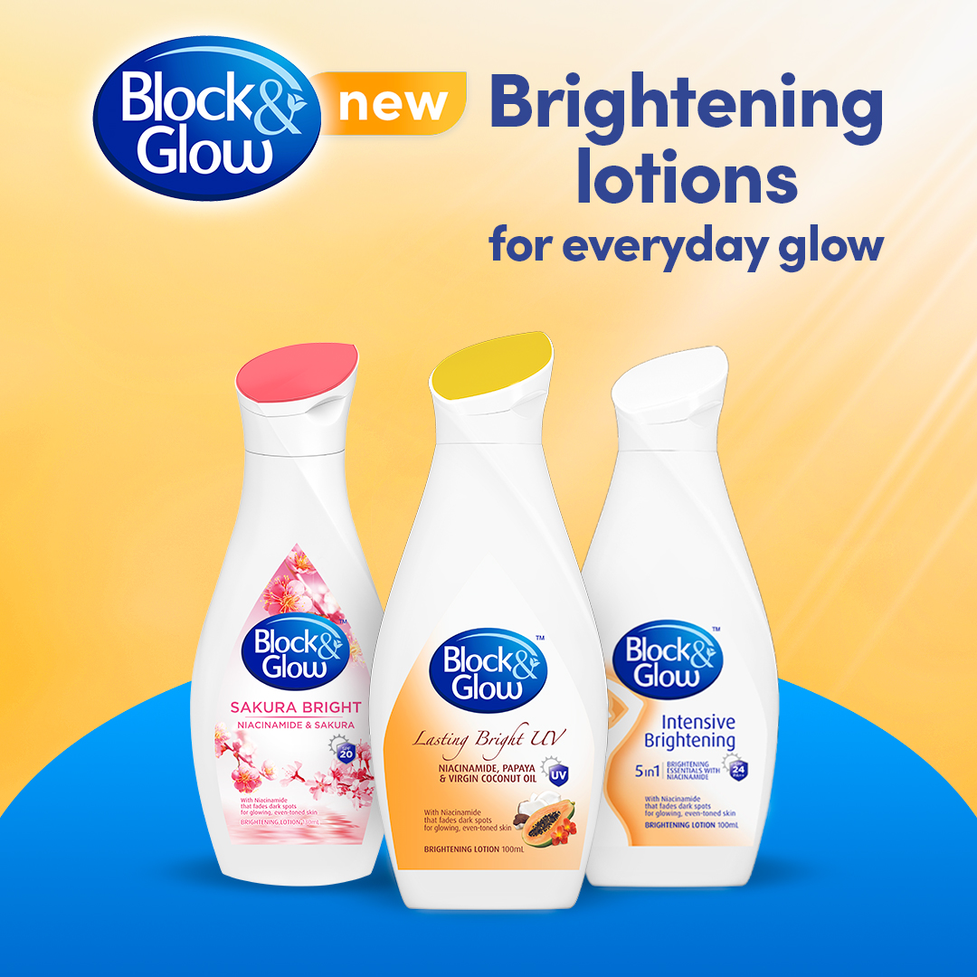 Block & Glow Lasting Bright UV Papaya Brightening Lotion 100ml | Shopee ...