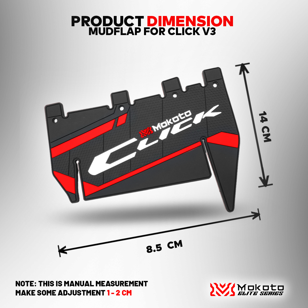 MOKOTO ELITE HONDA CLICK V2 / V3 RUBBERIZED MUD SPLASH GUARD COVER ...