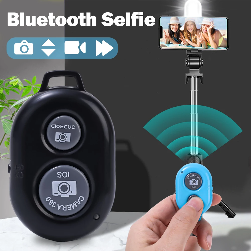 Shutter Release Button for Selfie Accessory Camera Controller Bluetooth Remote Button for Selfie ...