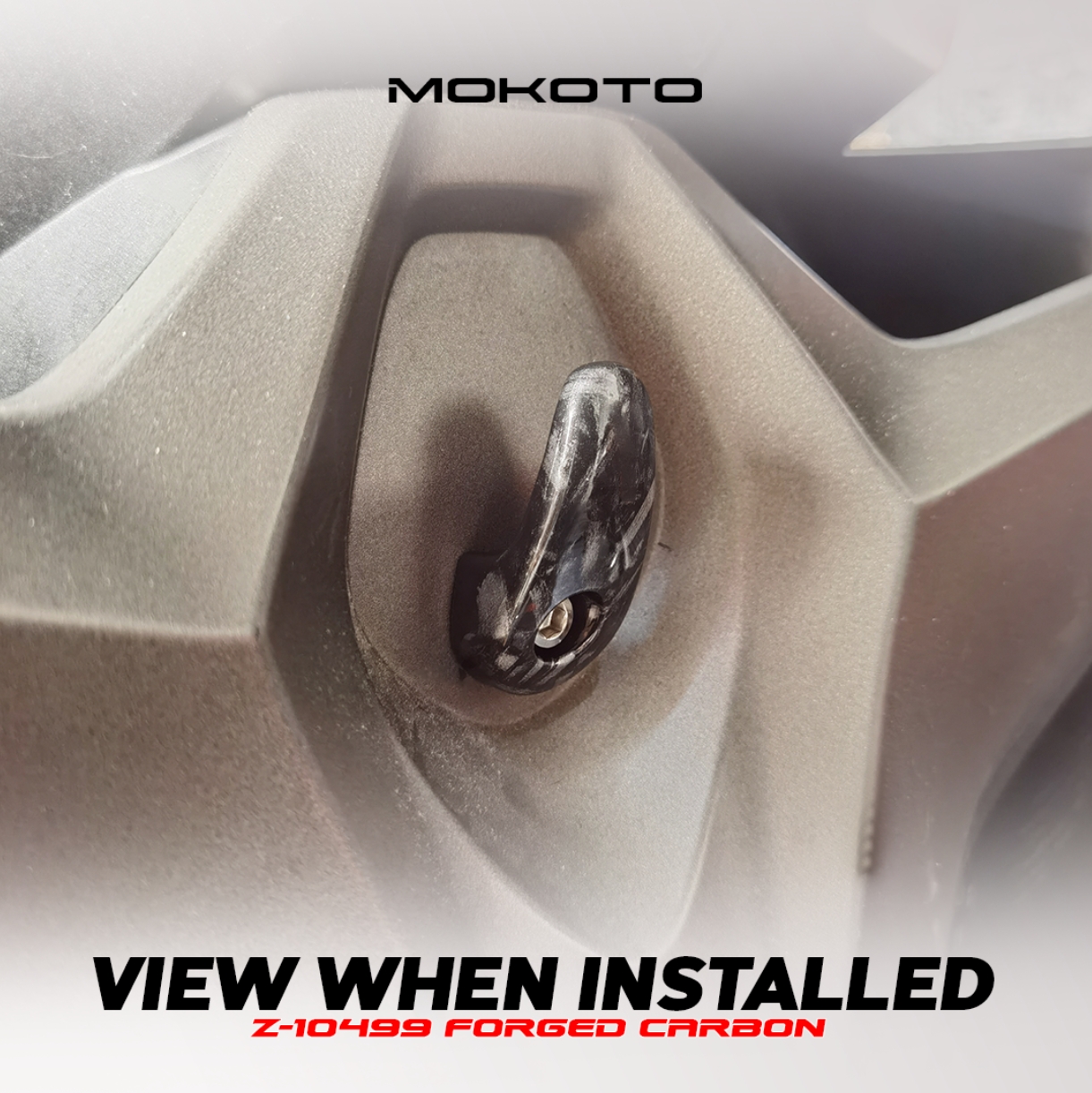 MOKOTO HELMET HOOK HOLDER Z-10498 CARBON / Z-10499 FORGED CARBON HANGER ...