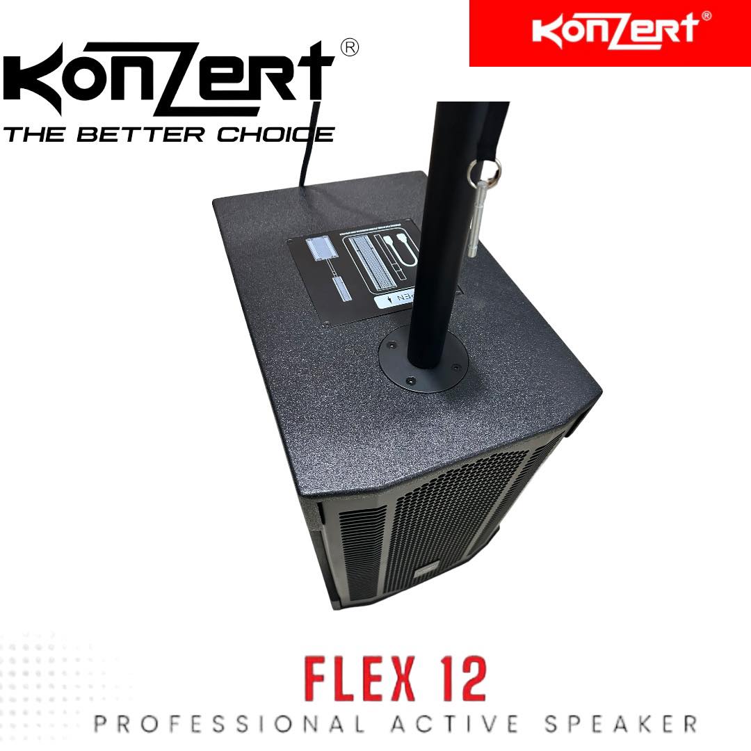 Konzert 12inch Subwoofer | 4"x3/3"x1 Colunm Speaker w/ Bluetooth, USB ...