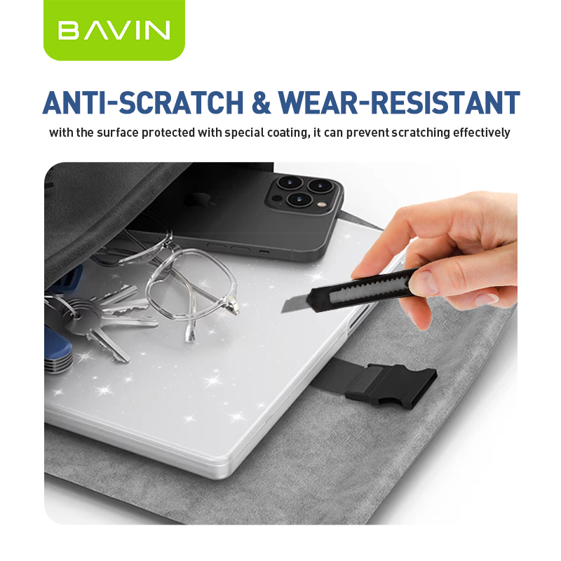 BAVIN C05 Transparent Glitter Laptop Case w/ Free Keyboard Protection ...