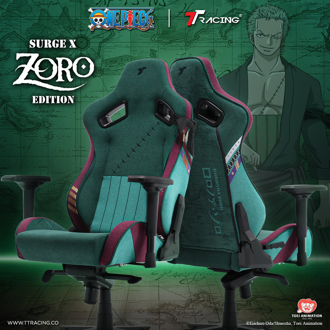 TTRacing Surge X Zoro Edition Air Threads Fabric Gaming Chair | One ...