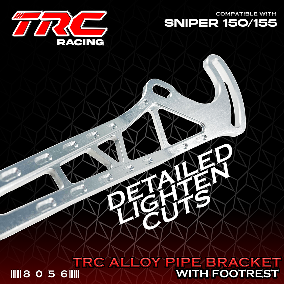 TRC ALLOY PIPE BRACKET W/ FOOTREST for SNIPER 150/155 8056 | Shopee ...