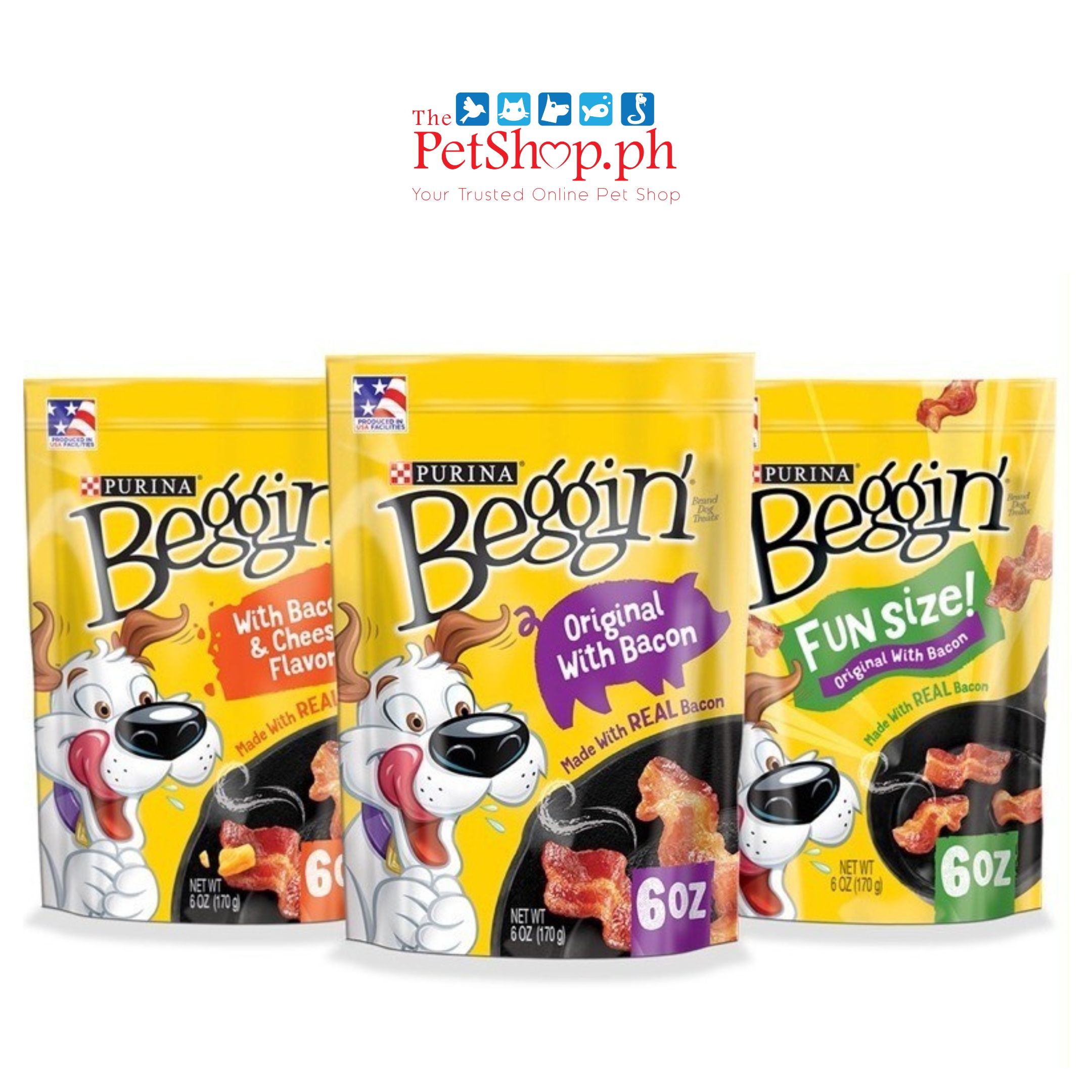 Purina Beggin Fun Size Bacon Dog Treats 170g and 85g | Shopee Philippines