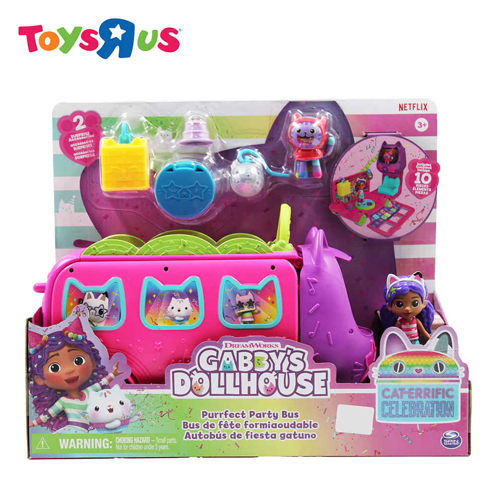 Gabby's Dollhouse Purrfect Party Bus & DJ Booth Playset | Shopee ...