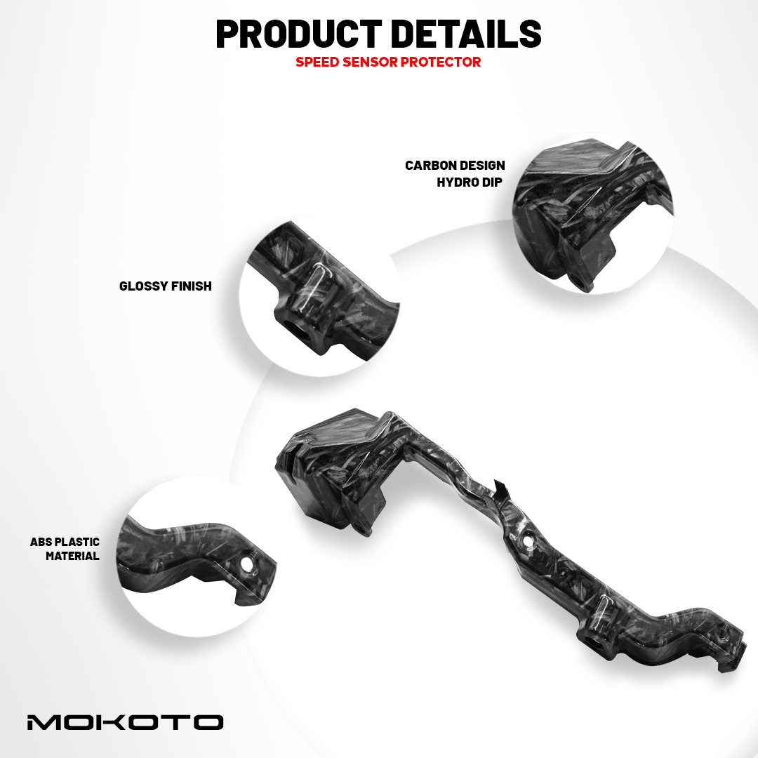 MOKOTO BEAT FI V1 / V2 SPEED SENSOR PROTECTOR COVER CARBON / FORGED ...
