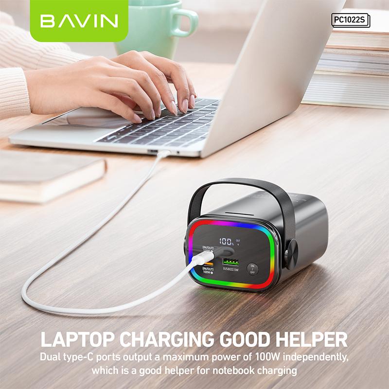 BAVIN PC1022 PC1025S 30000mAh 100W /22.5W Fast Charge Powerbank Type-C ...