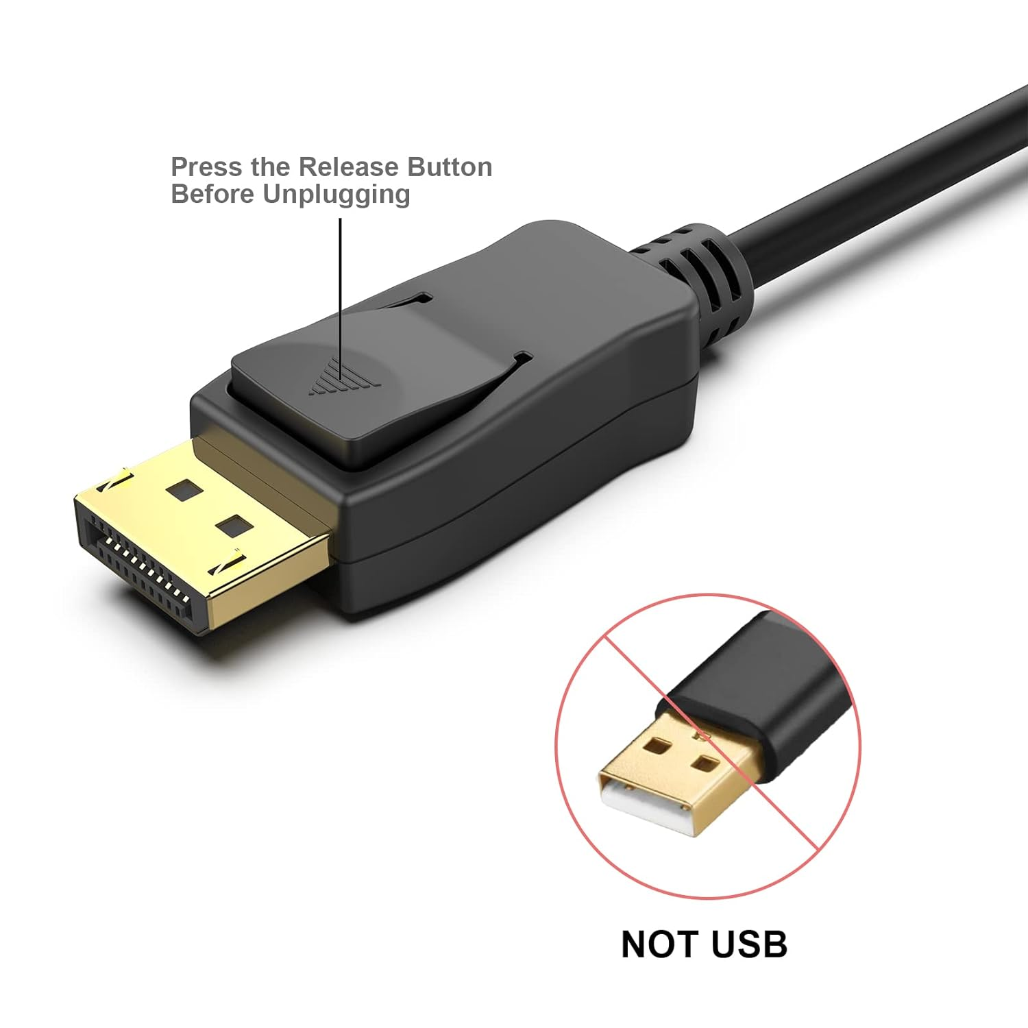 ALLAN DP to DP Cable 1.8M 8K 1080P HDR Display Port Audio Cable for ...