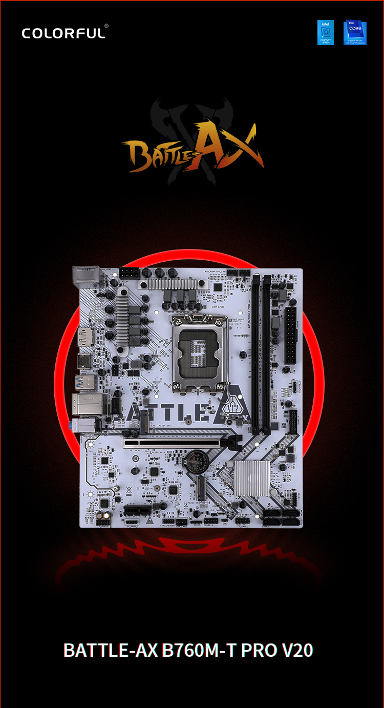 Colorful BATTLE-AX B760M-T PRO V20 Motherboard - Intel B760 (LGA 1700 ...