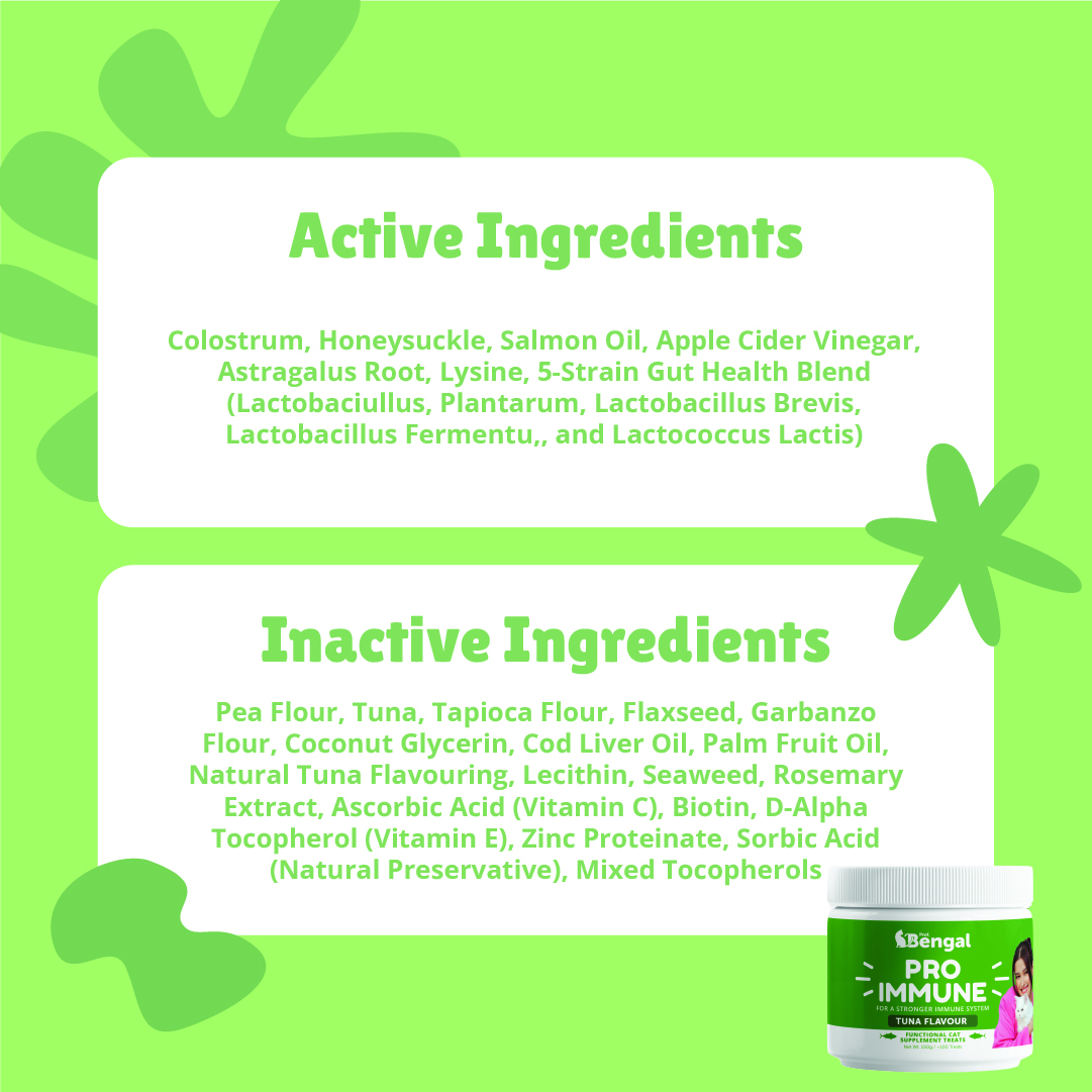 Prof Bengal Pro Immune - Immunity-Boosting Cat Treats & Snacks ...
