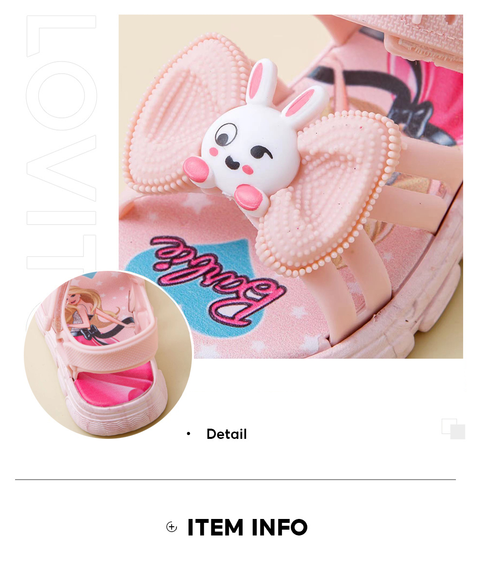 KASAI Korean Sandals For Kids Girls Flat Cartoon Rabbit Summer Fashion ...