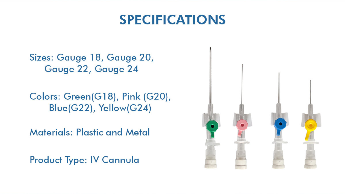 Primaflon IV Cannula with Wings and Injection Valve - Available in G18 ...
