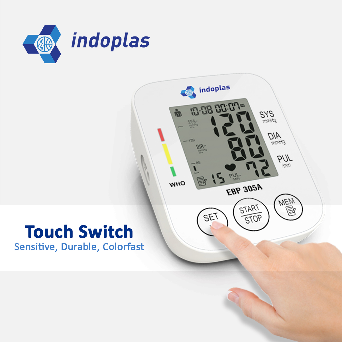 Indoplas EBP305A USB-C Powered BP Blood Pressure Monitor | Shopee ...