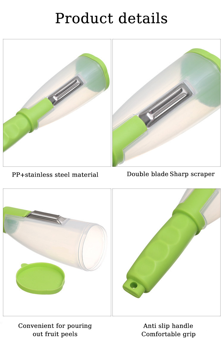 Stainless Steel Storage Type Creative Peeler With Garbage Container For ...