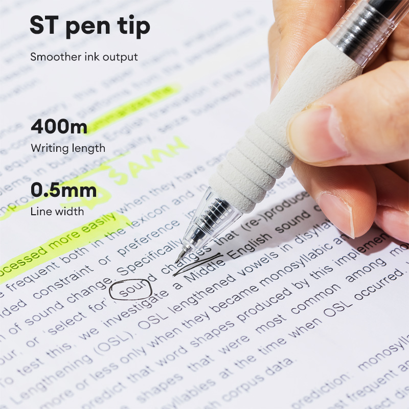 Deli Quick-dry Click Business Gel Pen 0.5mm ST Pen Tip 1PCS | Shopee ...