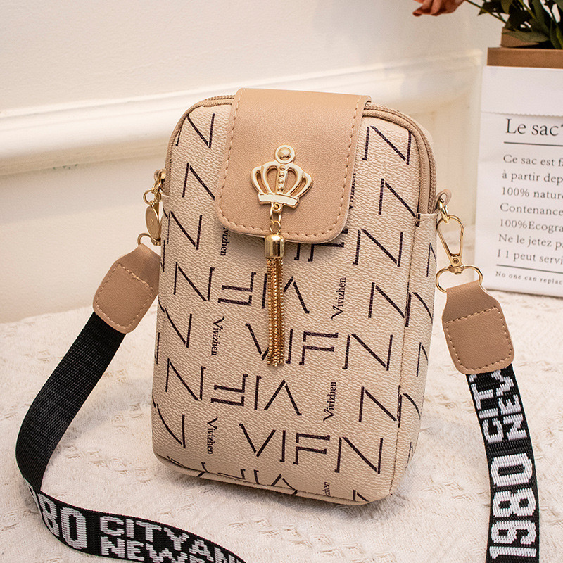 Mumu 5010 Retro Women Cute MIni Sling Bag Elegant Crown Leather ...